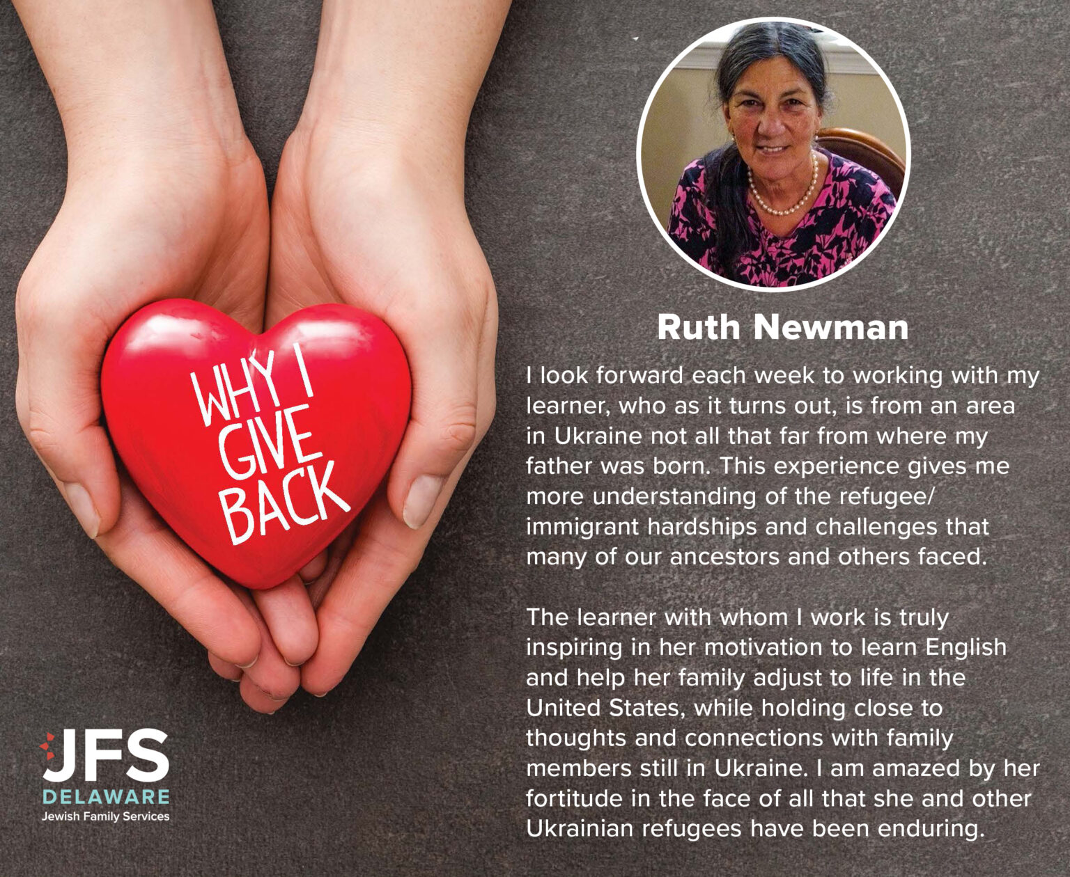 Why I Give Back: Ruth